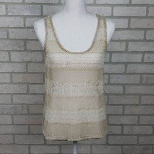 Lucky Brand | Tops | Lucky Brand Tank In Sheer And Net Medium Like New ...